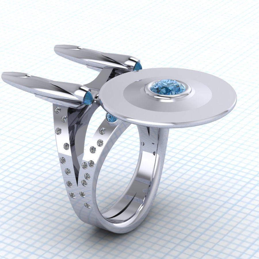 The Trek Collective: Amazing starship Enterprise ring
