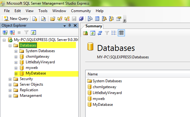 My Programming Zone: Microsoft SQL Server 2005 Management Studio ...