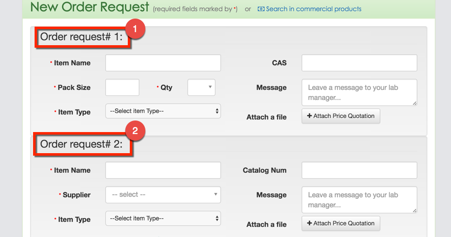 LabSuit Support: Multiple order request at a time