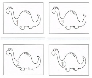 Blog de Primaria con Espe: Aprendemos a contar con dinosaurios