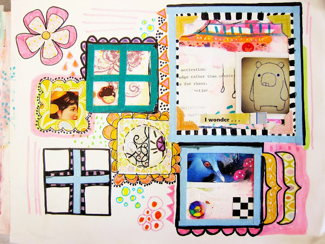 How to Make Windows and Doors in Your Art Journal - Marcia Beckett