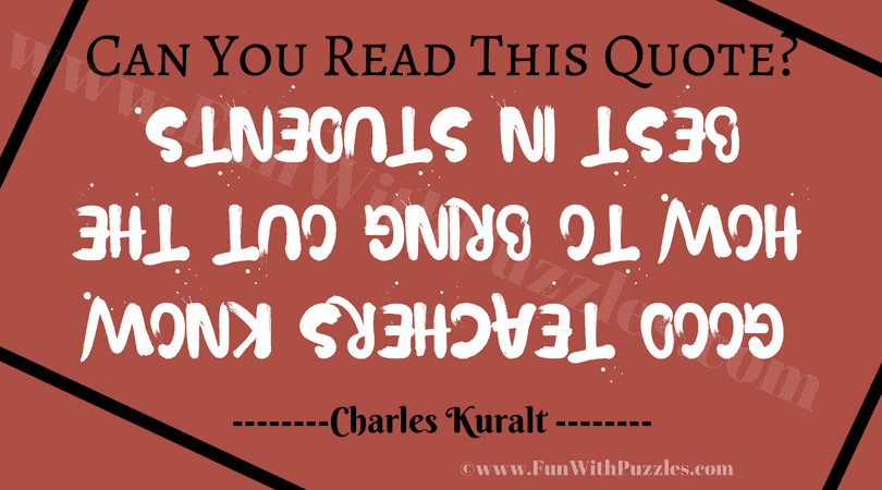 Upside Down Reading Challenge