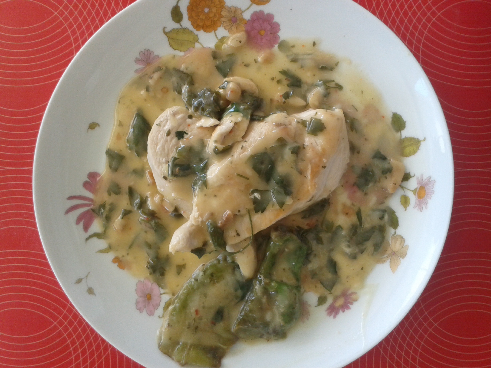 las recetas de mis fogones: Pechuga de pollo en salsa verde