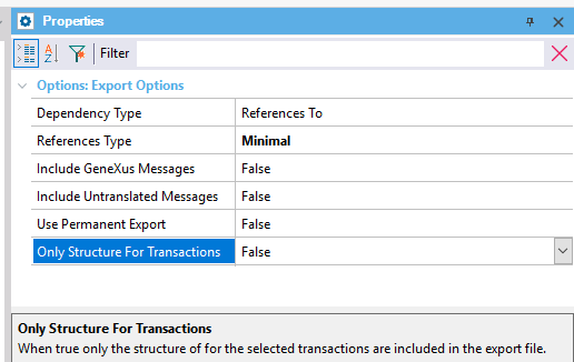Export Data Model en GeneXus