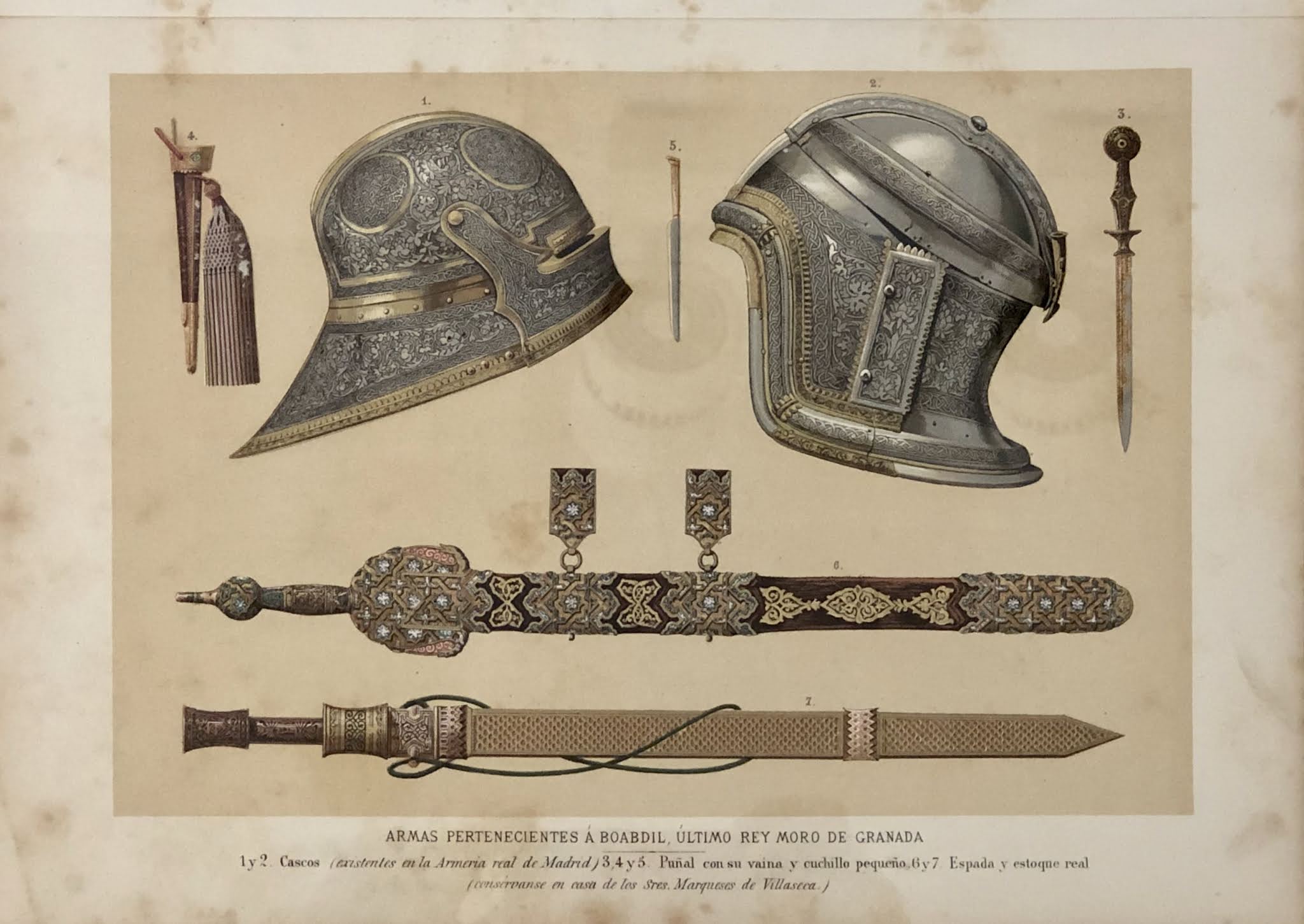 Espada jineta de Boabdil en el Museo del Ejército de Toledo