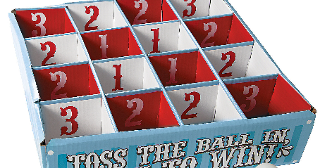 The Playful Otter: Carnival Table Tennis Toss Game