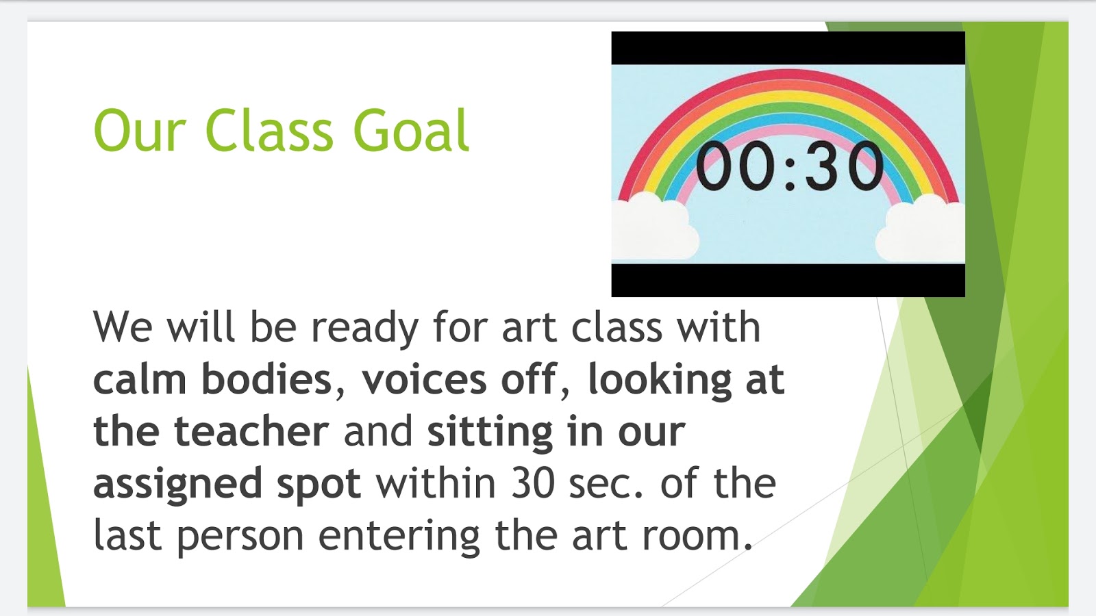 Classroom Management: Goals
