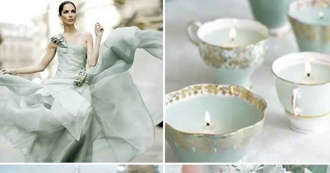 {party palette}: grayed jade, hints of green + silver | The Perfect Palette
