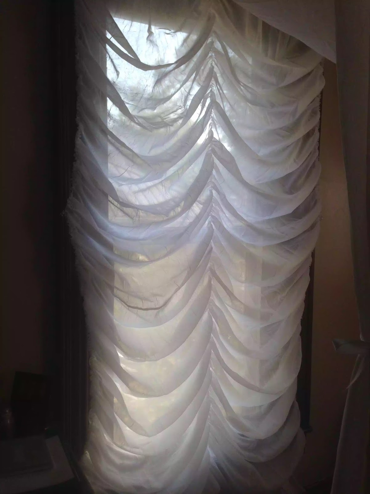 The Homespun Treadler: Projects Galore: Austrian Curtains