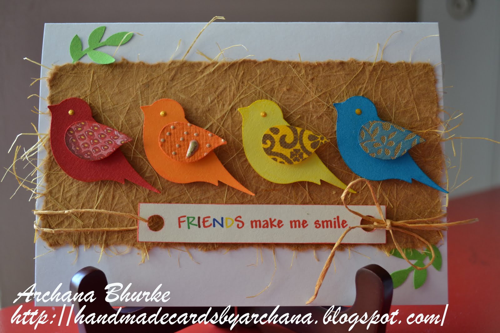 Handmade Cards by Archana: Rainbow card!!