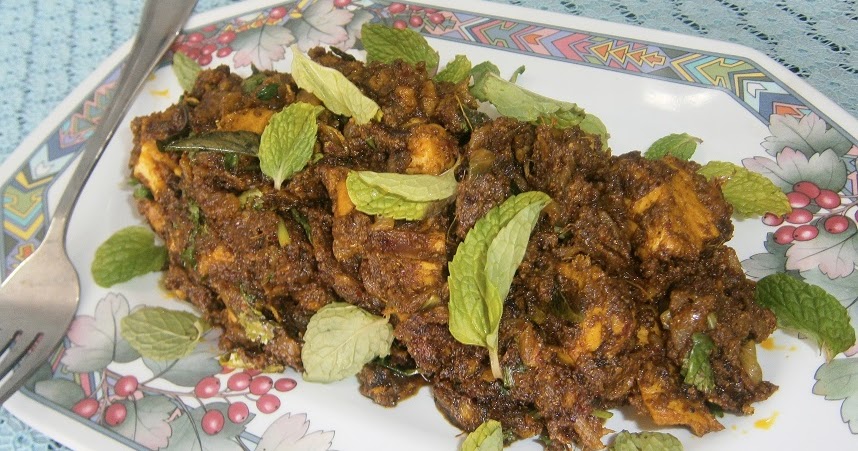 Podi Chicken Semi Dry Recipe - Indian Curry