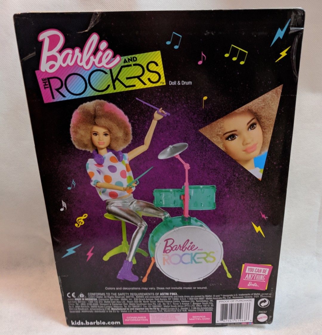 Hausderpuppen: Barbie and the Rockers Doll and Drum Set 2017
