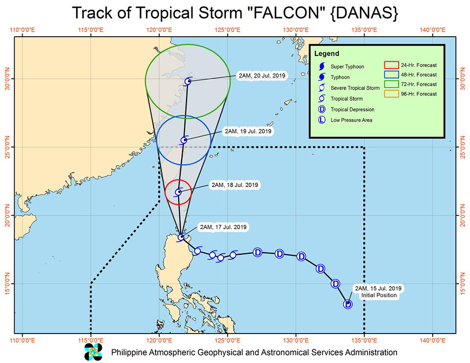 'Bagyong Falcon' PAGASA weather update July 17, 2019