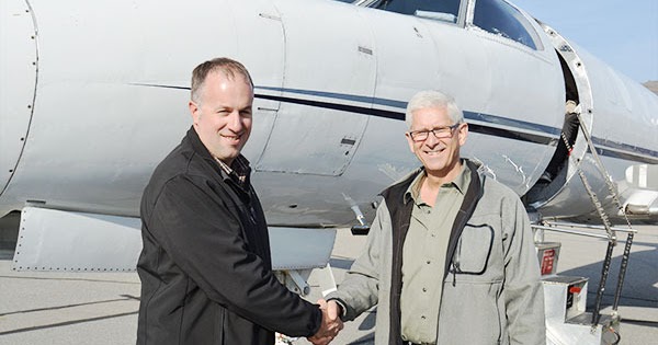 Kathryn's Report: Carson Air plane bound for Okanagan College