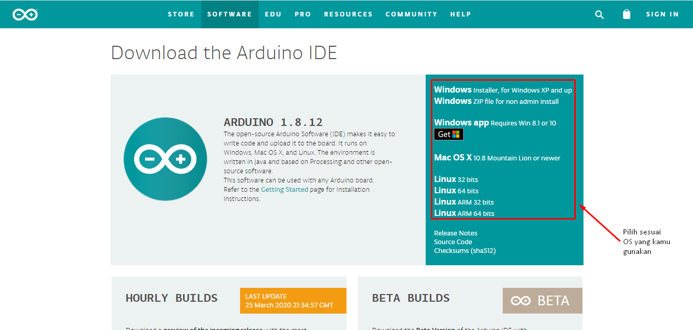 download dan install software arduino IDE - D-Robotic Education