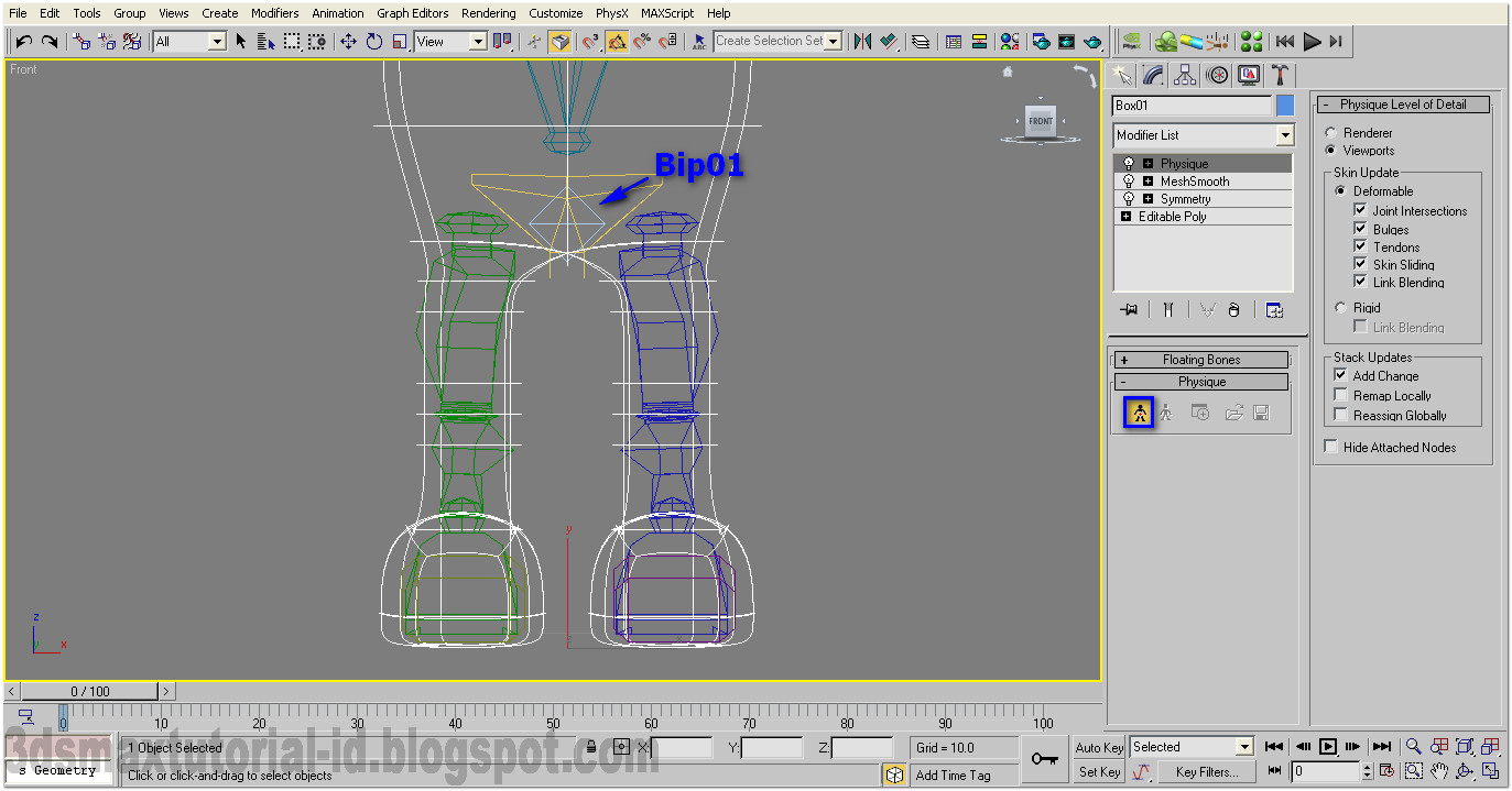 Memasang Biped Pada Alien (3ds Max Rigging Tutorial) ~ 3ds Max Tutorial ...