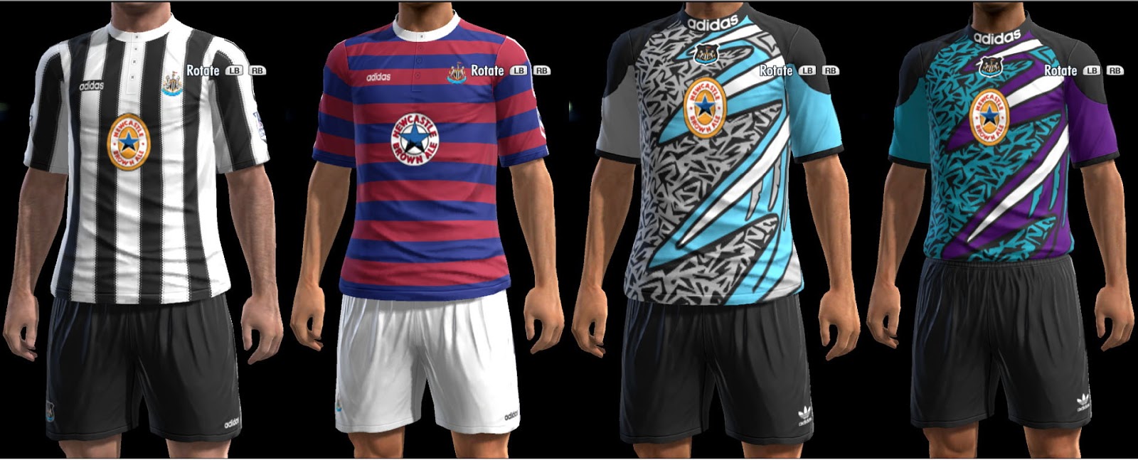 pes-modif: Newcastle United GDB Kitset 1995-96 by Olmajti