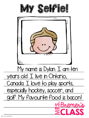 Back to School Activity: Selfies! | Mrs. Bremer's Class