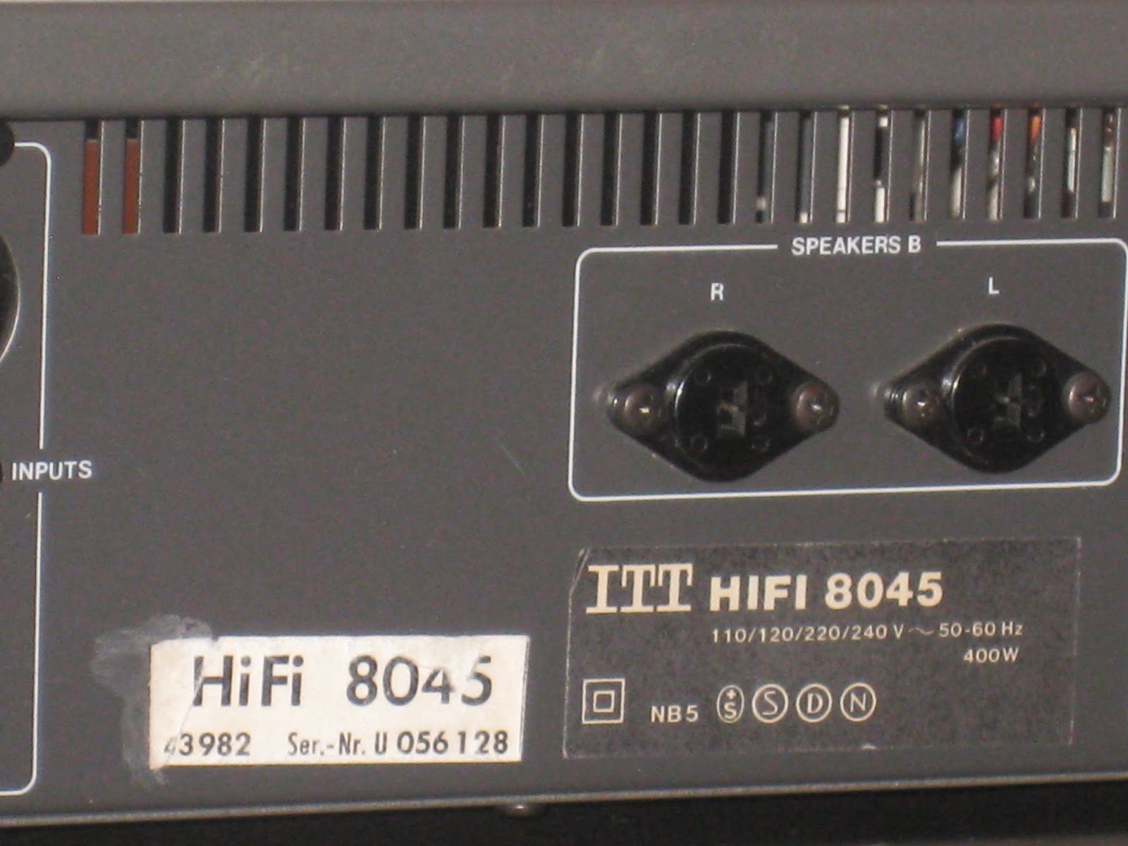 Infrequent Sound [sex.tex] technology: ITT Hifi 80 Integrated Amplifier ...