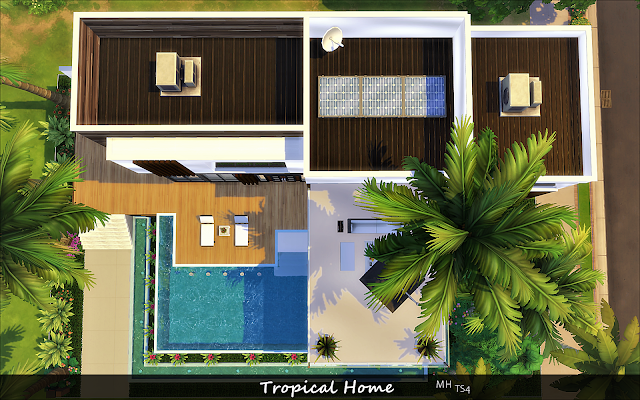 Tropical Home - The Sims 4