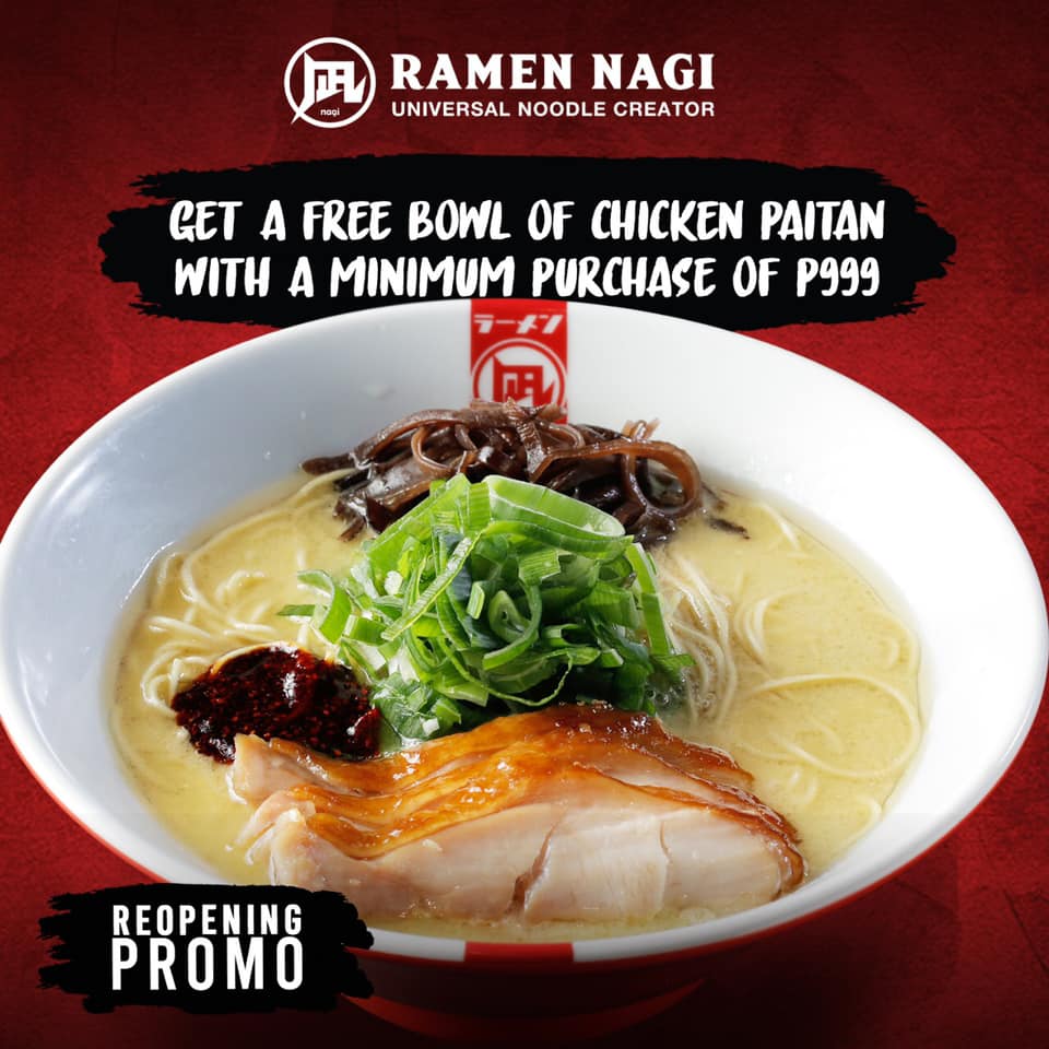Manila Shopper: Ramen Nagi ReOpening Promo: til Sept 2020