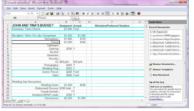 My Road To The Altar: How To Plan Your Budget
