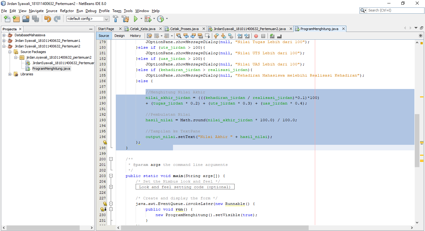 Jirdan Syawali_181011400632_Pertemuan Ke-2 dan 3