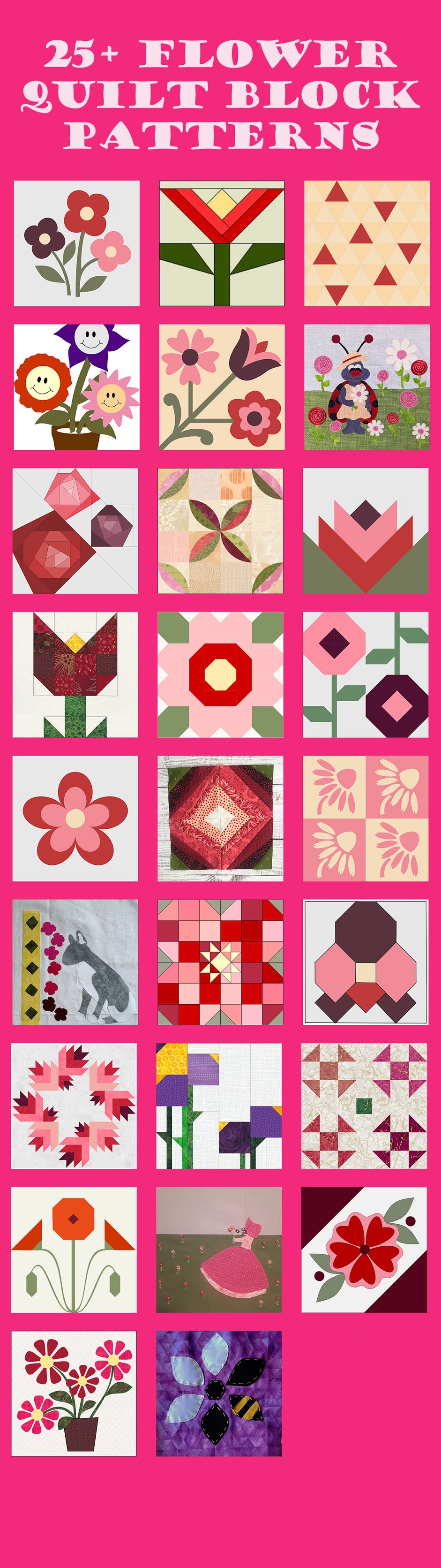 Slice of Pi Quilts: Rose Garden - A FREE Quilt Block Pattern!