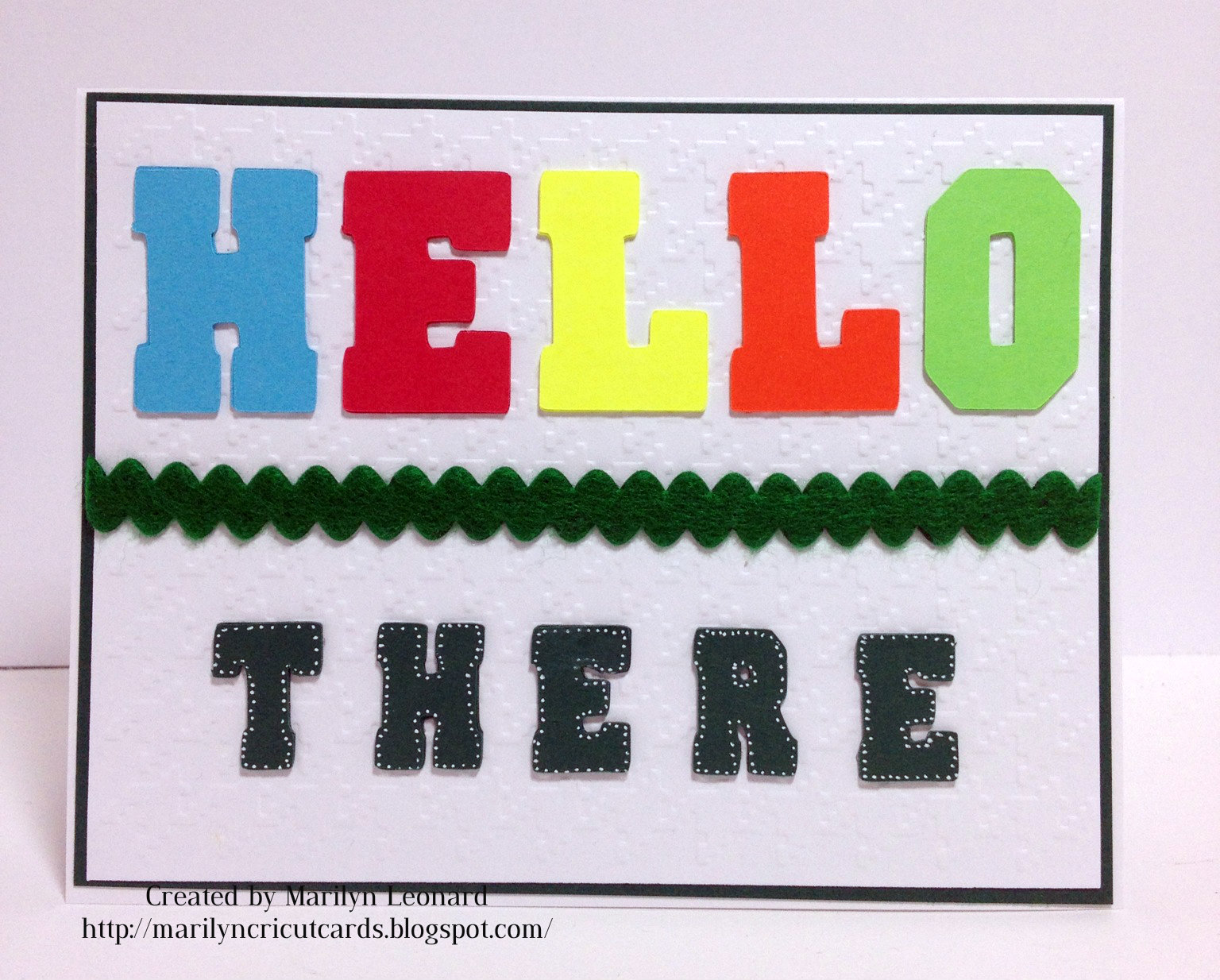 ~ Marilyn's Cricut Cards ~: Hello There