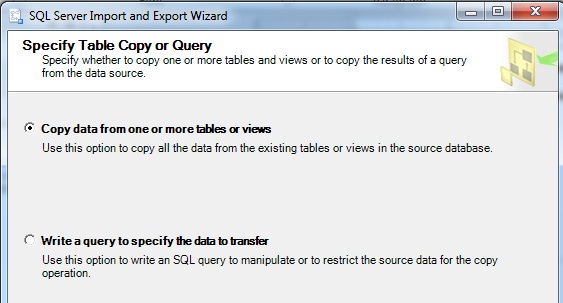 Microsoft Business Intelligence: Importing SQL server table data to the ...