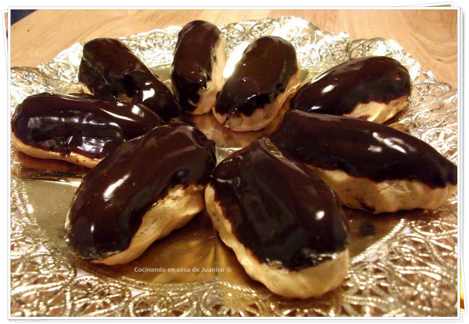 RELÁMPAGOS O ÉCLAIRS DE CREMA ~ COCINANDO EN CASA DE JUANICO