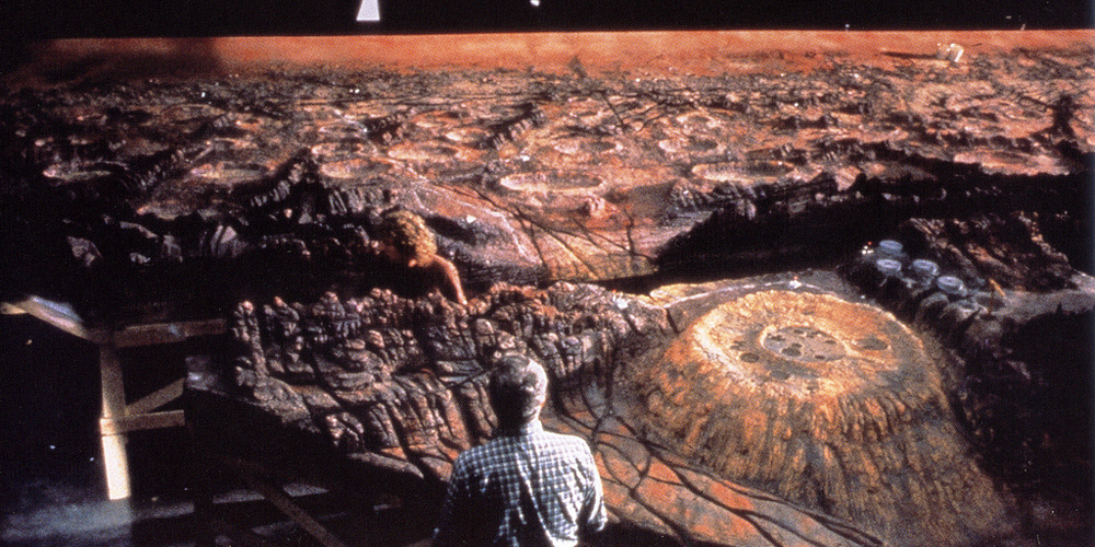 Incredible miniatures for Total Recall (1990) Martian landscapes ...