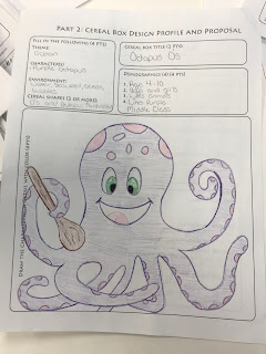 Skyline High School Graphic Design 1: Cereal Box Lesson