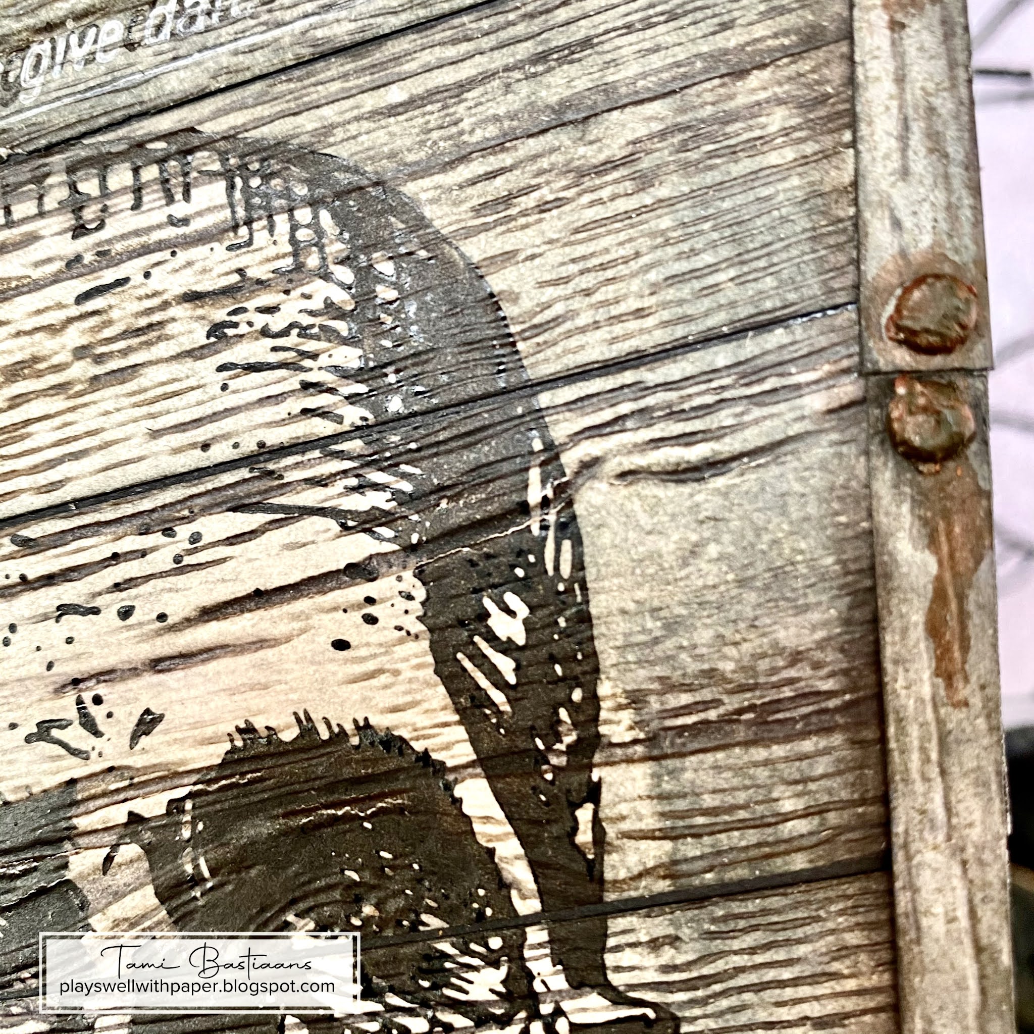 Plays Well With Paper: Casket Company Trade Sign Card - Stampers Anonymous