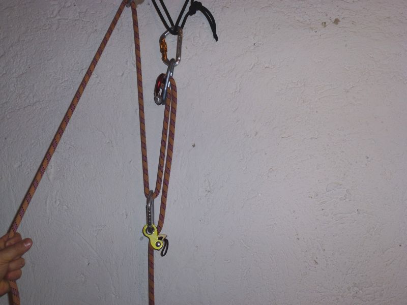 verticalRock: Tecniche - Paranco semplice