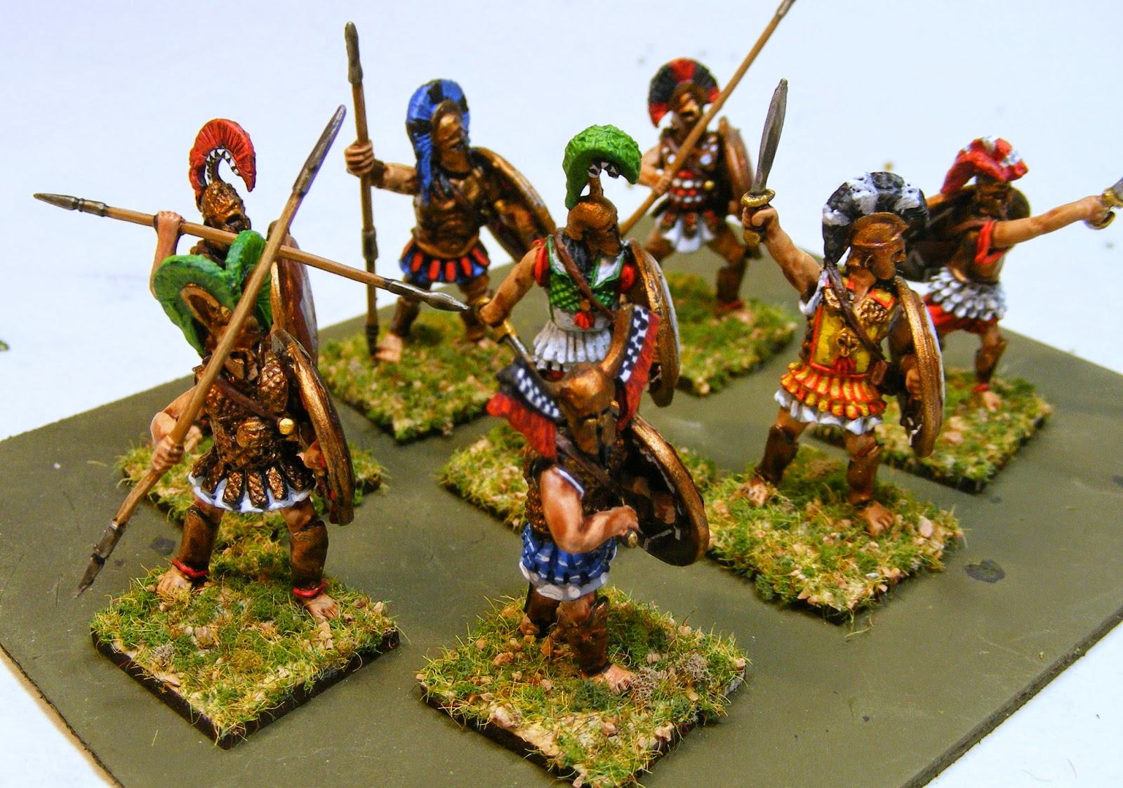 Evil Bob's Miniature Painting: 28mm Greek Hoplites