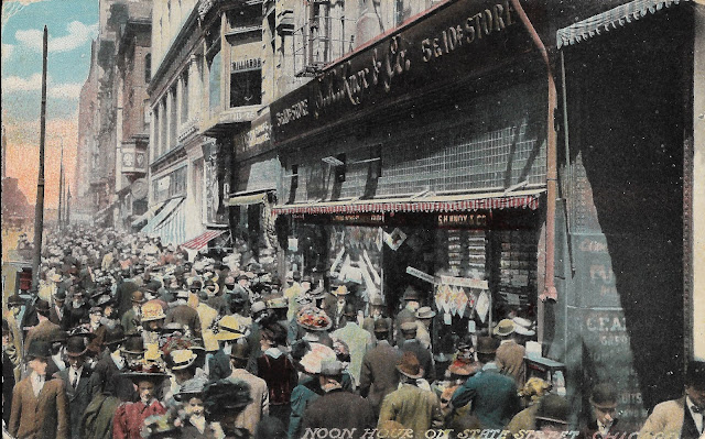 Early Chicago Streetlife: Congestion Everywhere