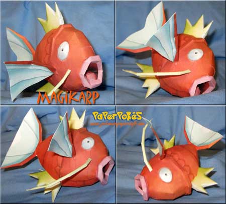 PaperPokés - Pokémon Papercraft: MAGIKARP