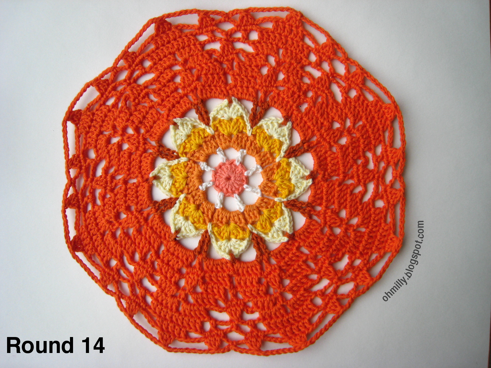 Oh Milly!: Autumn Doily Tutorial