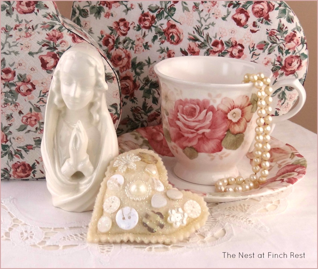 The Nest at Finch Rest: Pink Roses Madonna & Teacup