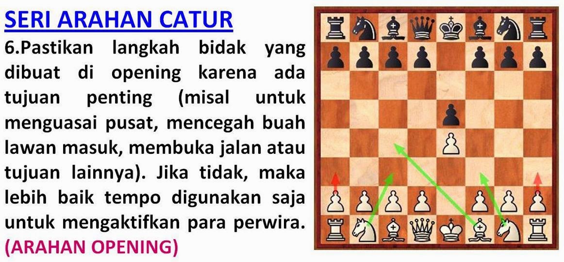 TRIK BERMAIN CATUR: Pedoman Catur : Langkah Bidak dalam Opening