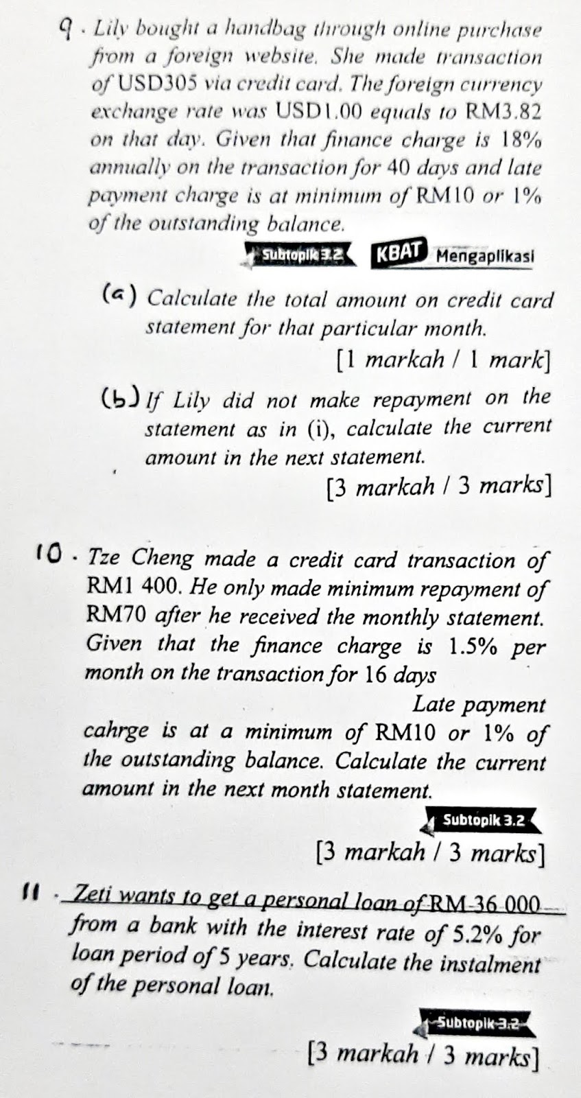 aay TUITION : F3 Math (3/4/2020) - Chapter 3 Consumer Mathematics ...