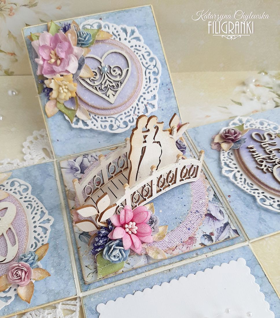 FILIGRANKI: Ślubny exploding box / Wedding exploding box