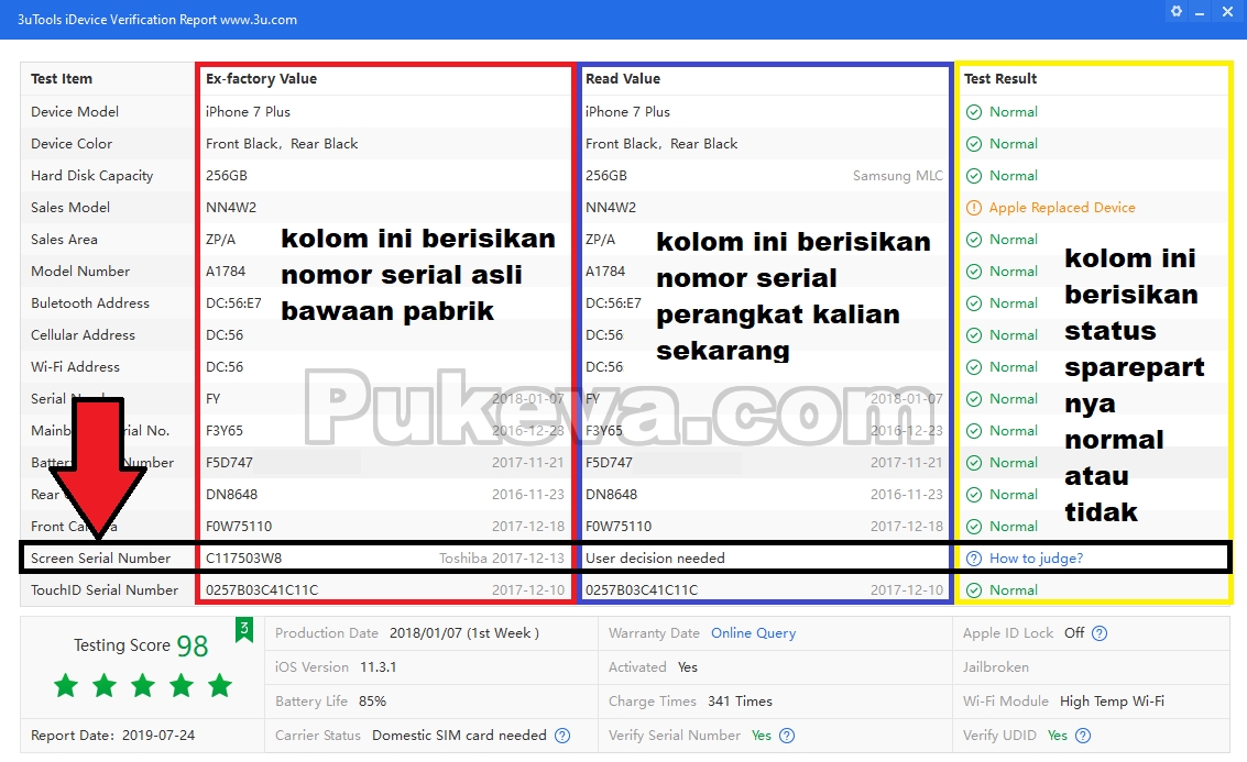Cara Cek LCD / Layar iPhone Original Atau Tidak Menggunakan 3uTools ...