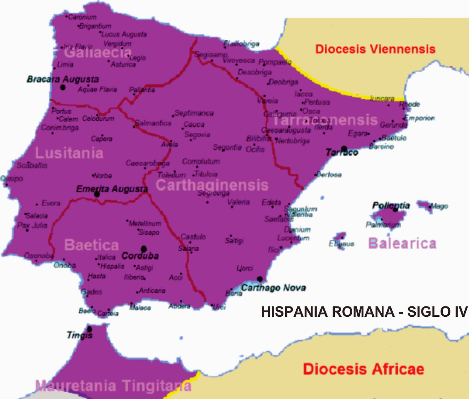 Hispania Romana, Siglo IV. ~ Proyecto GOTHIA