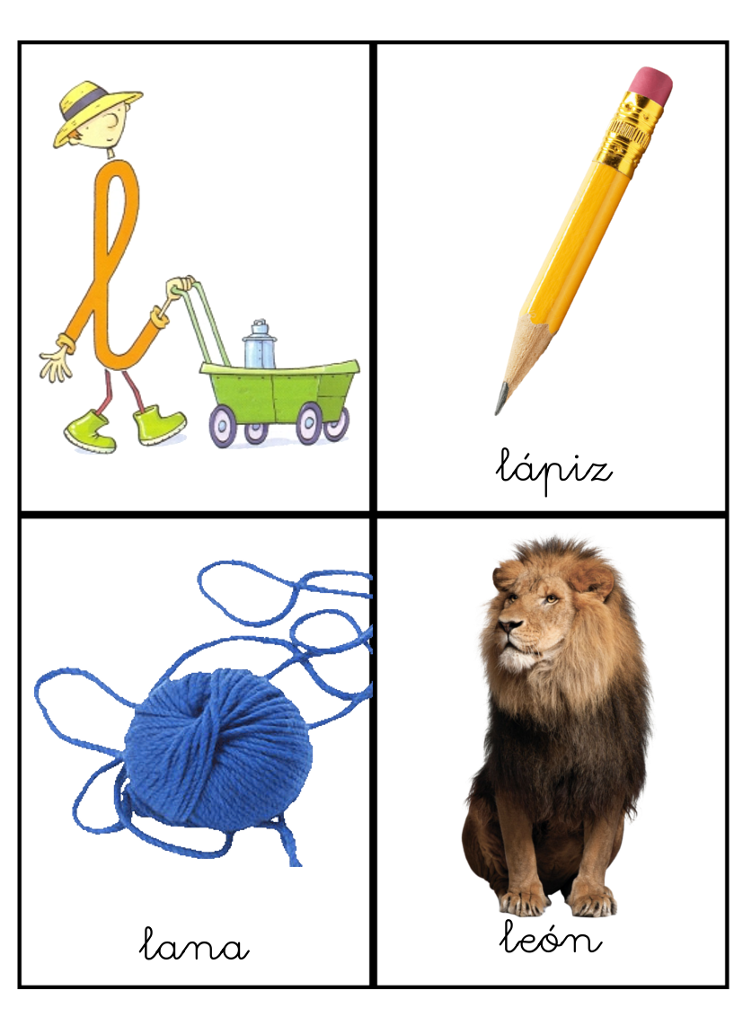 ¿Qué puedo hacer hoy?: Tarjetas: letra L