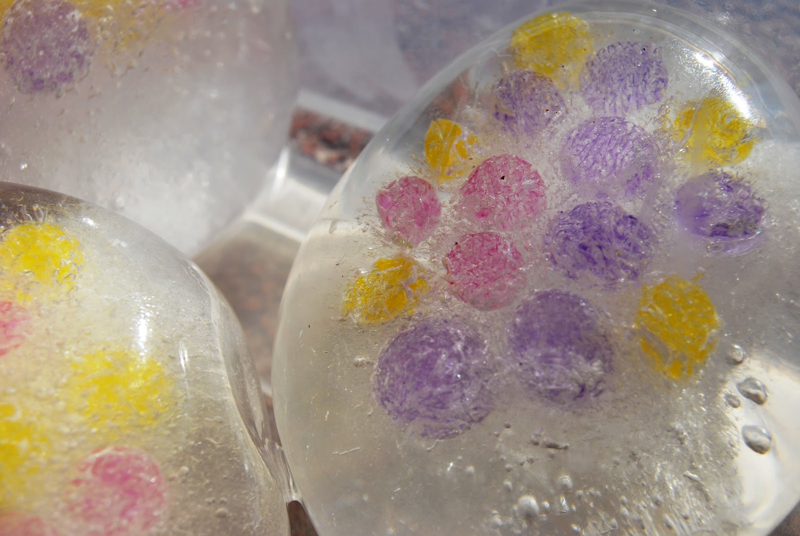 A Little Learning For Two: Water Bead Ice Eggs