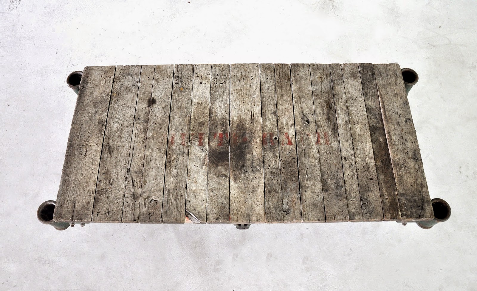 SELECT MODERN: Industrial Chic Reclaimed Wood Railroad Cart Coffee or ...