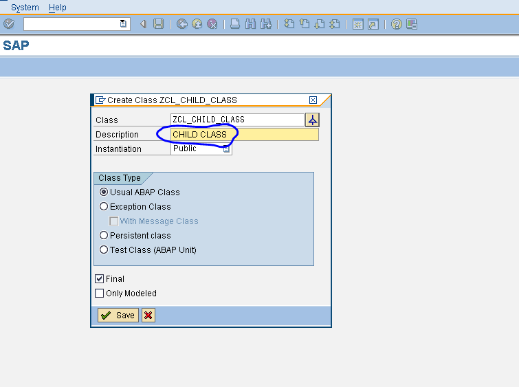 SAP TECH: Global Class : Inheritance
