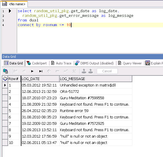 ORA-00001: Unique constraint violated: Generating test data using PL/SQL ORA-00001: Unique constraint violated: Generating test data using PL/SQL
